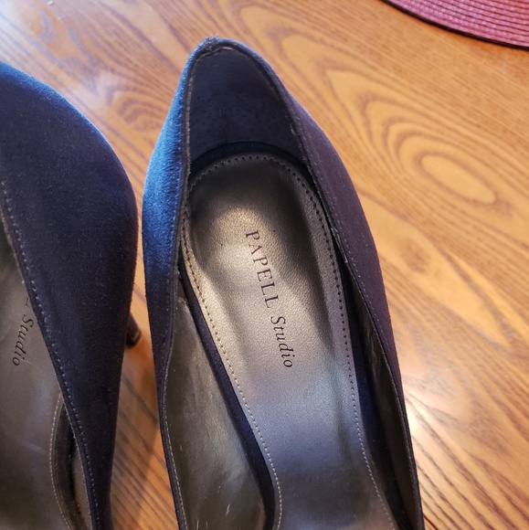 Adrianna Papell | Shoes | Navy Blue Open Toed Papell Studio High Heeled ...